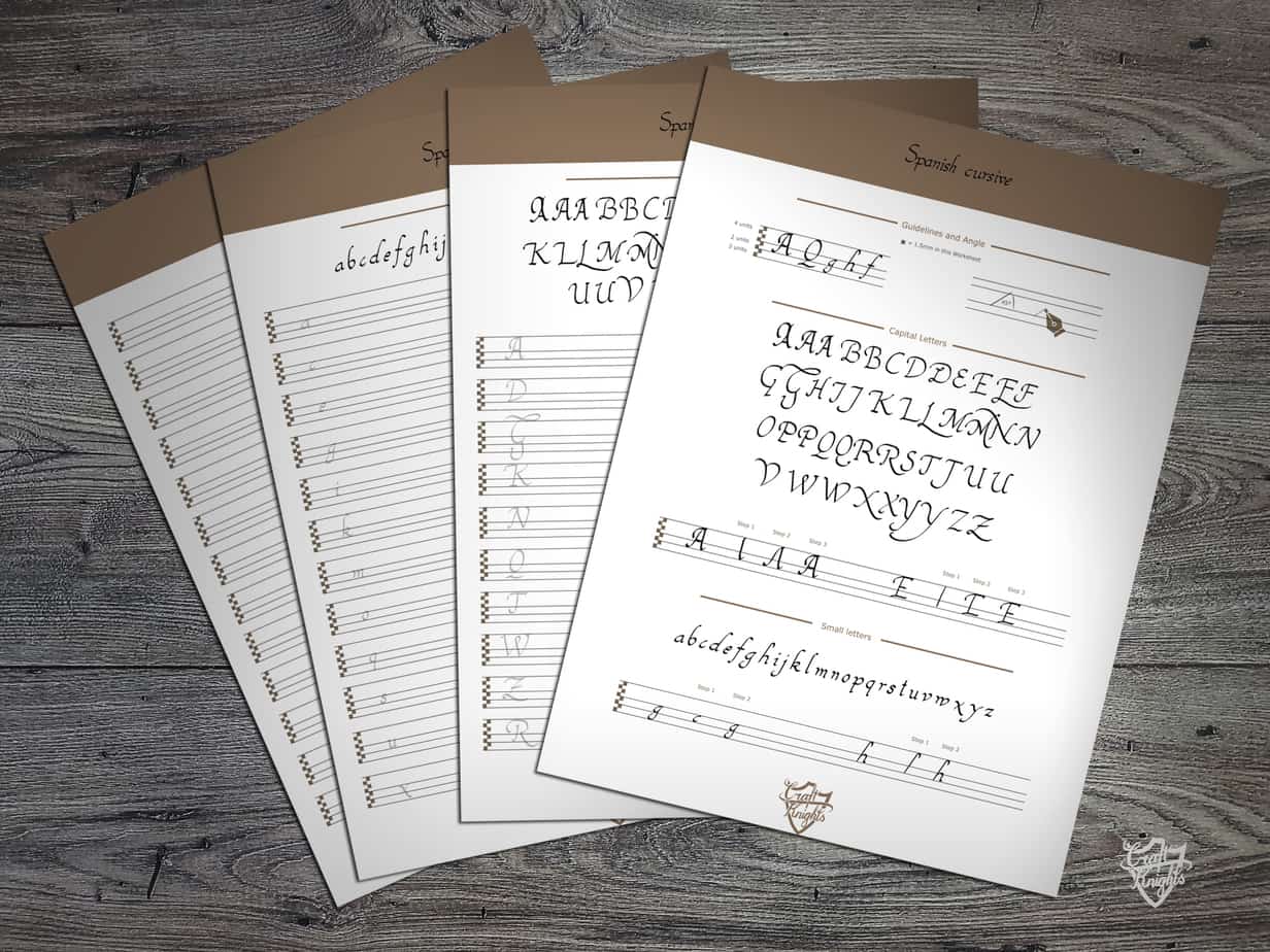 A Free Printable Handwriting Worksheet For The Spanish Cursive Script A Free Printable Handwriting Worksheet For The Spanish Cursive Script